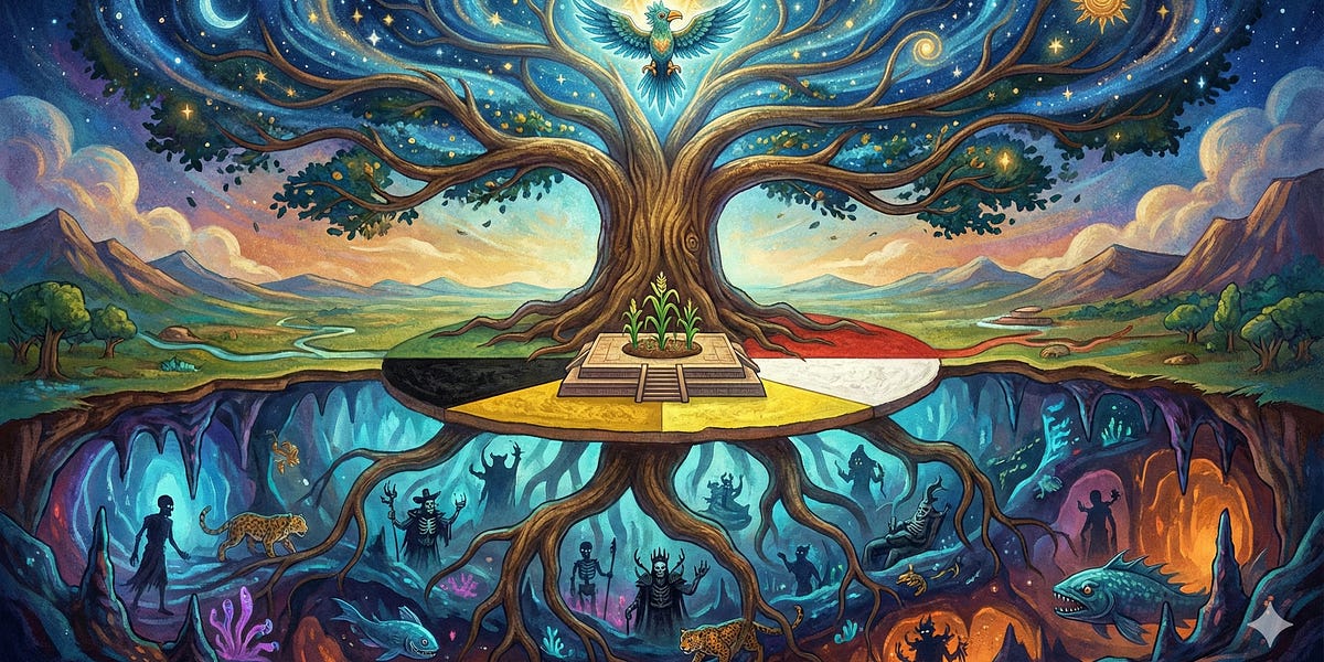 The Complete Cosmology of the Maya: The Axis Mundi and the Tree of Creation
