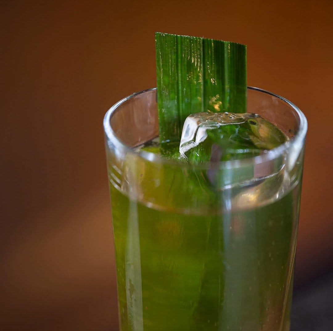 Danico's cocktail recipe: tropical Pandan Highball