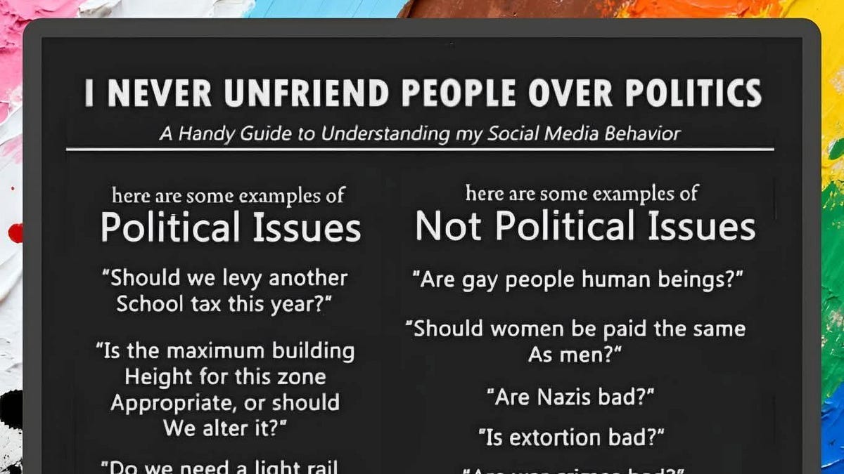 Comments - Everything is political - by Lirpa Strike
