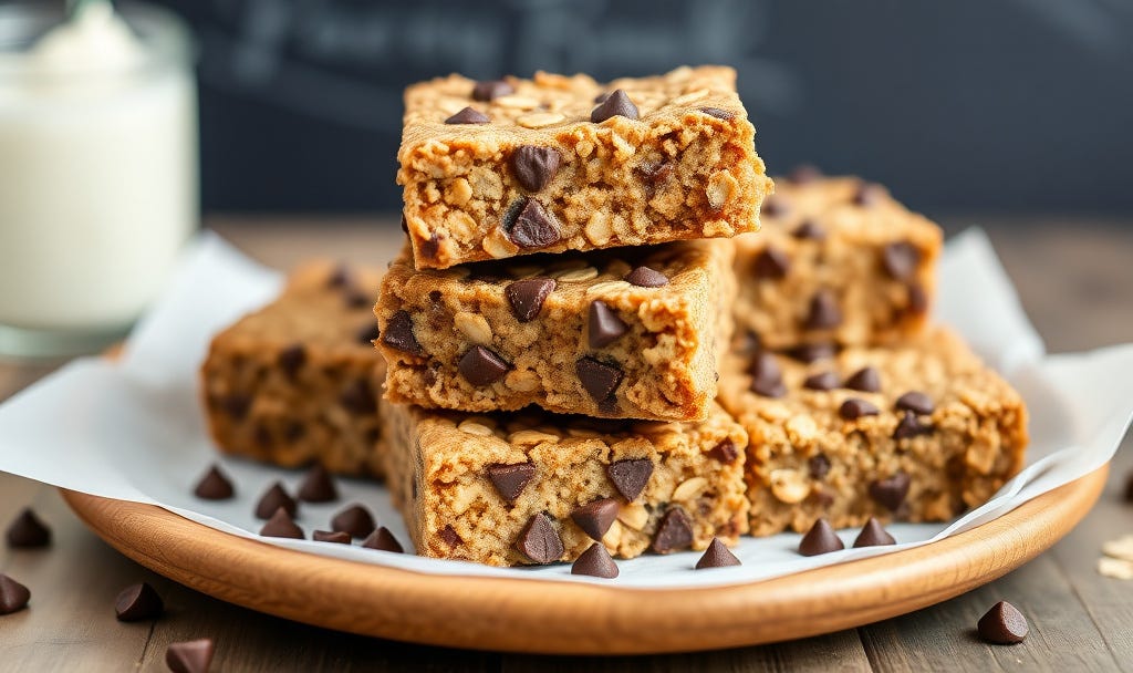One-Bowl Banana Oat Bars I’ve Been Devouring All Week 🍌🍫
