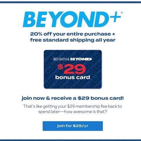 bed bath and beyond 20 off code