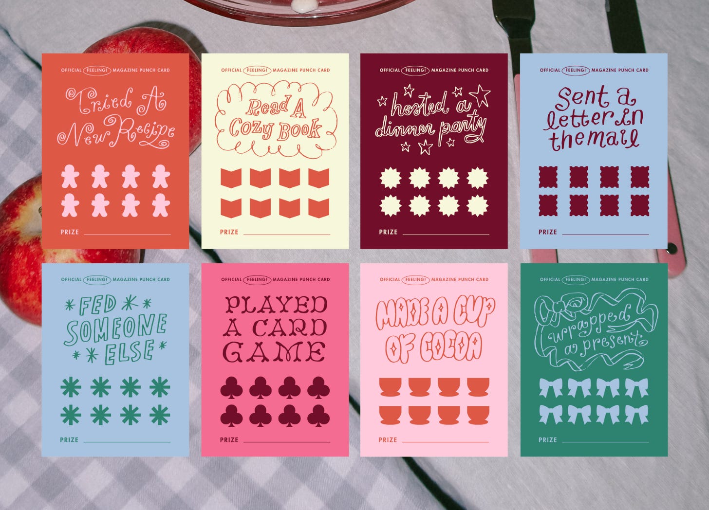 Winter Whimsy Punch Cards - by Jenna O'Brien