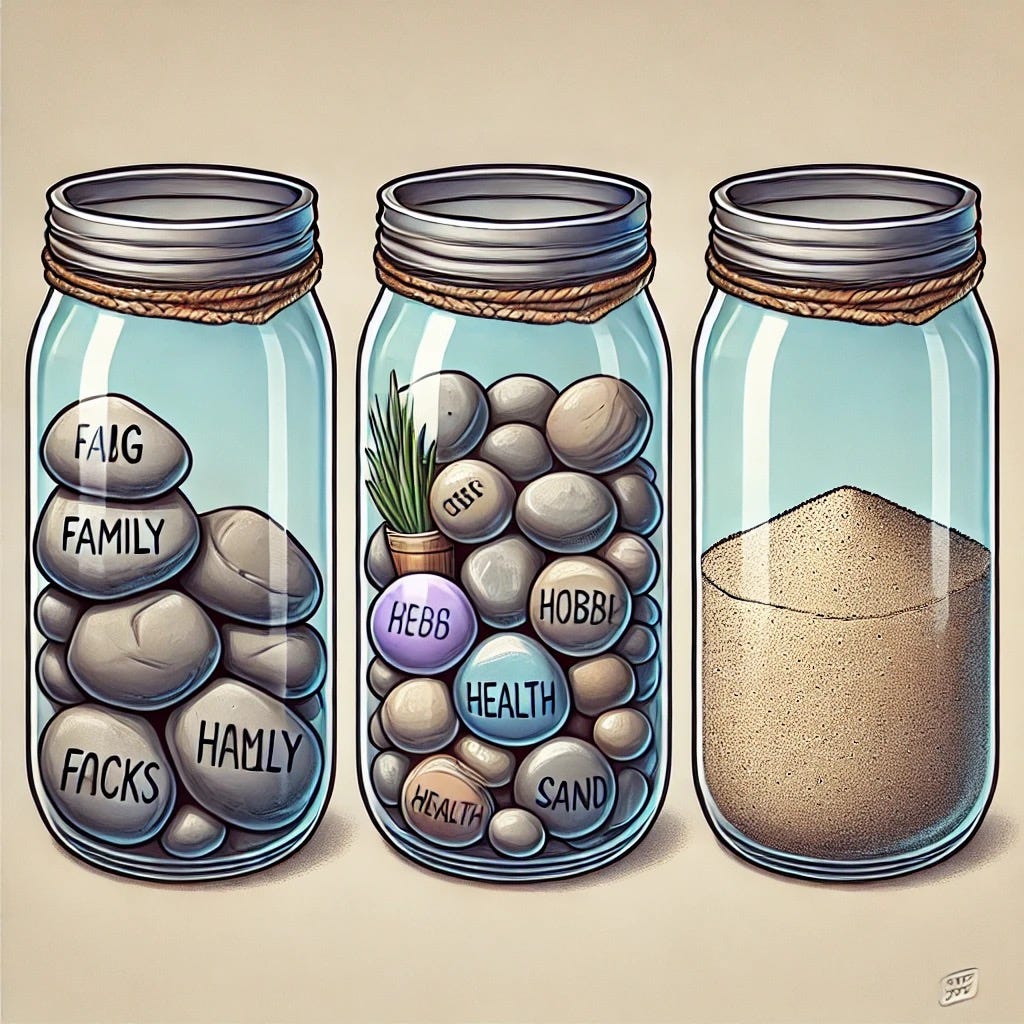 “The Jar of Life: How Prioritizing Shapes Your World”
