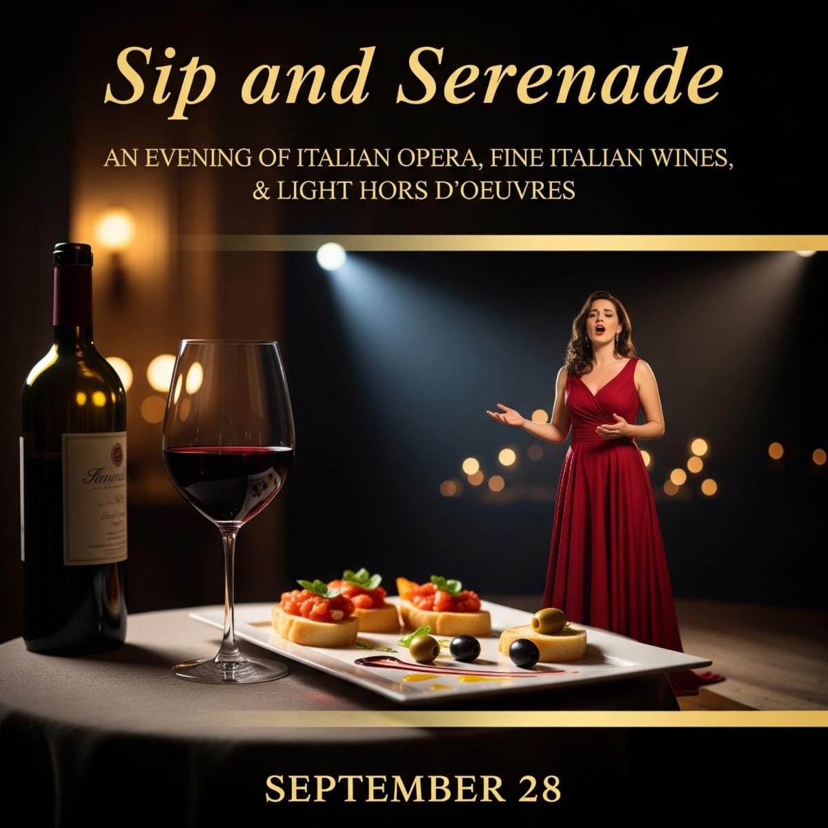 World Class Italian Wine Tasting and Live Opera