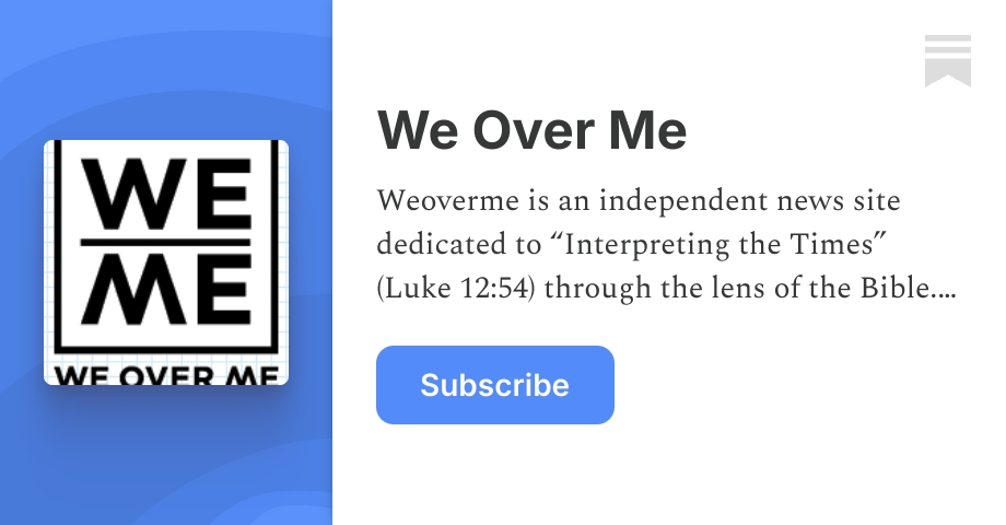 We Over Me | Bambi Roizen | Substack
