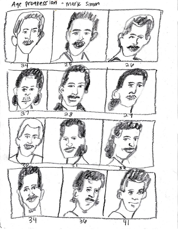 Drawing age progression - by Beth Spencer