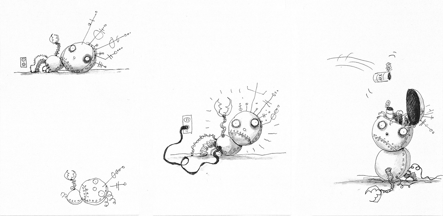 tim burton drawing techniques