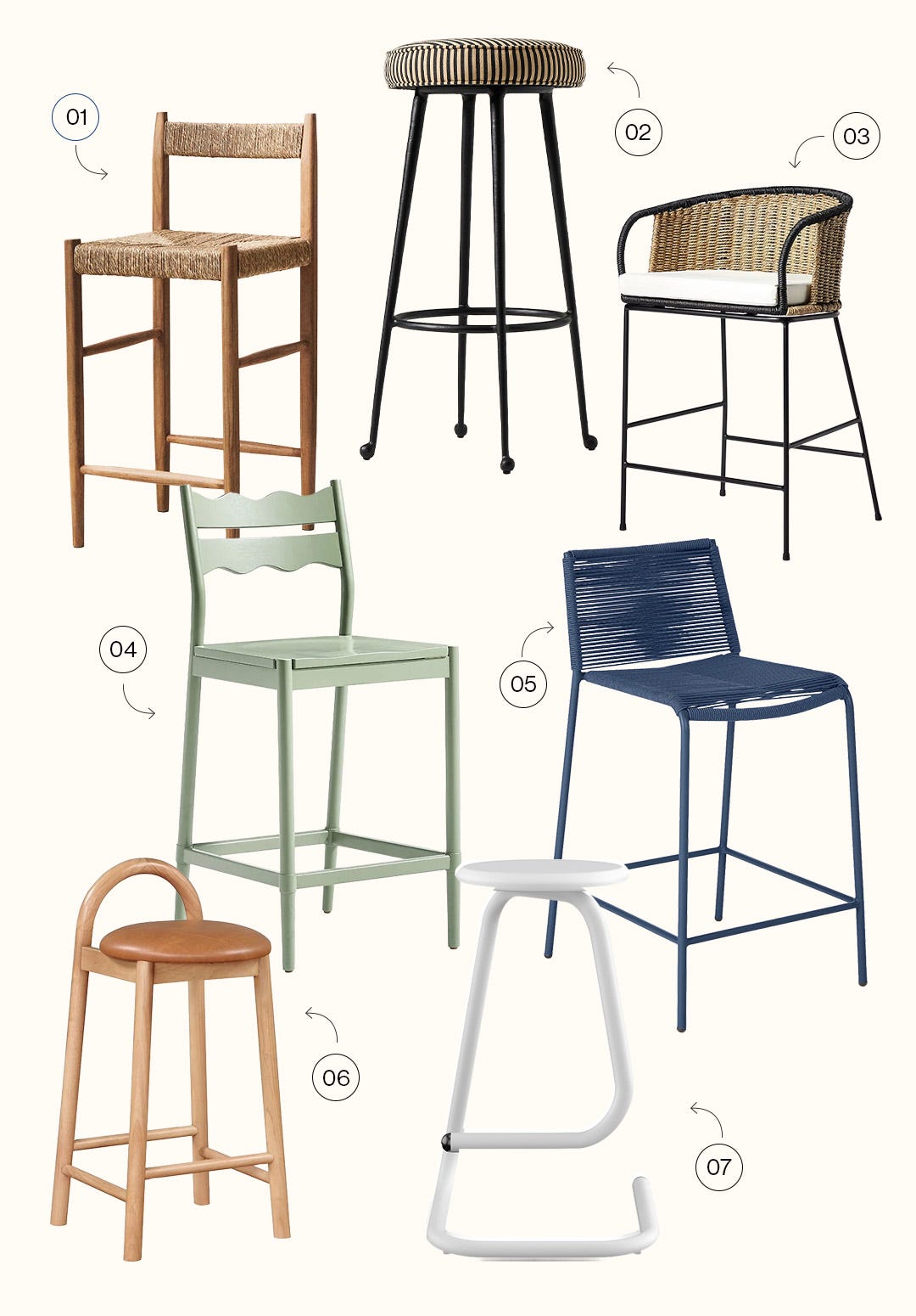 I Found the Best Kitchen Stools Under $350 and a DIY for Custom-Looking ...
