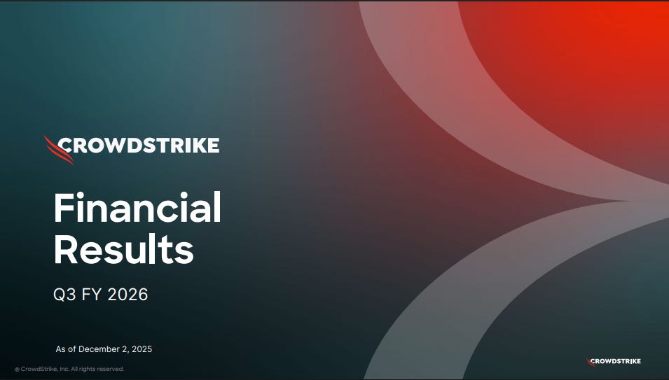 #CRWD | CrowdStrike 2026年第三季財報亮點