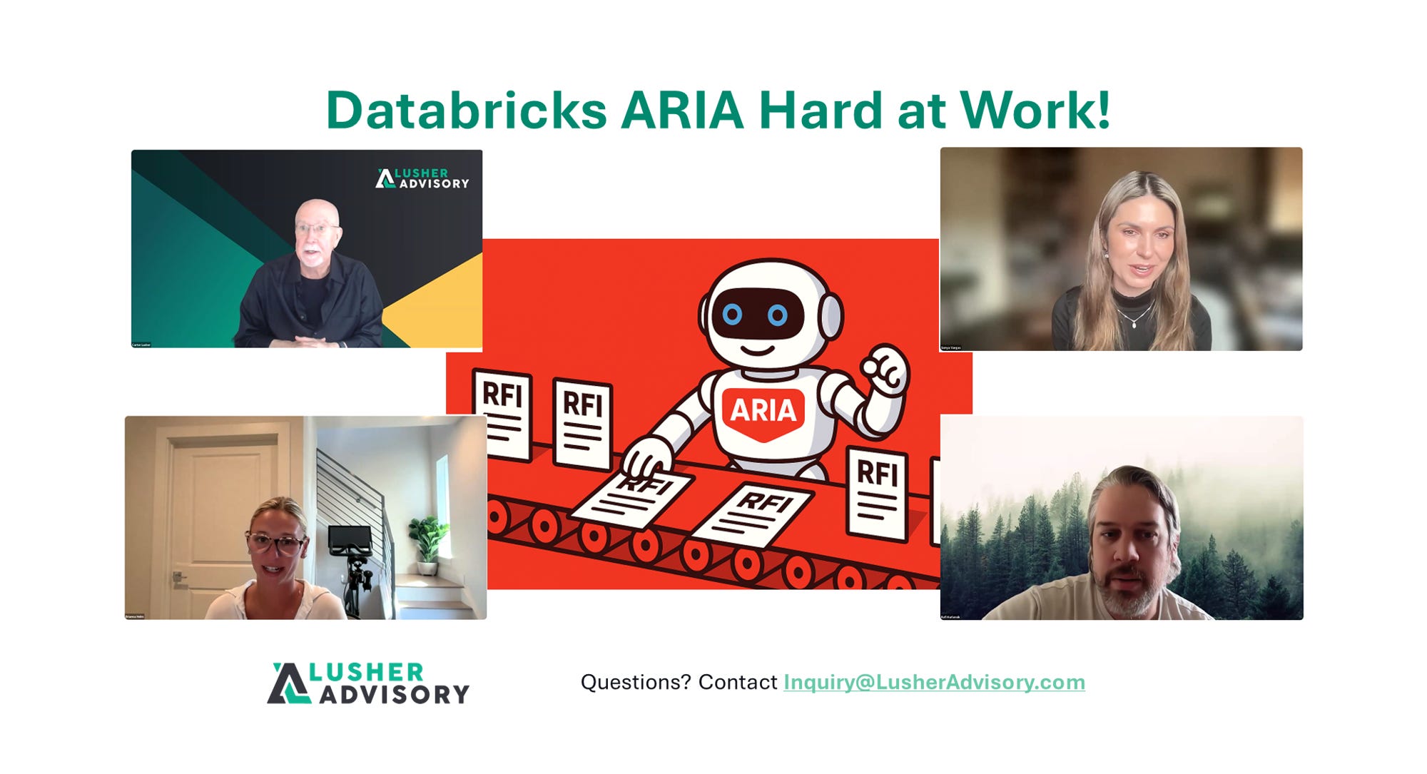 Databricks ARIA Webinar – Candid Conversation, Compelling Demo, and ...