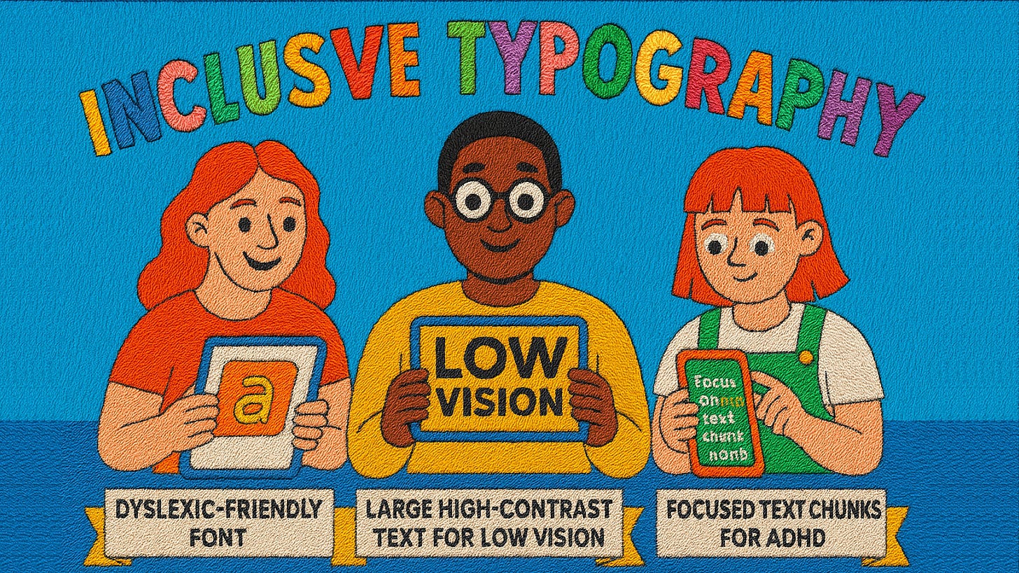 Inclusive Typography: Fonts That Support Dyslexia, Low Vision, and ADHD