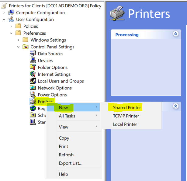 Deploying Printers in AD by GPO - by Bill Sanders