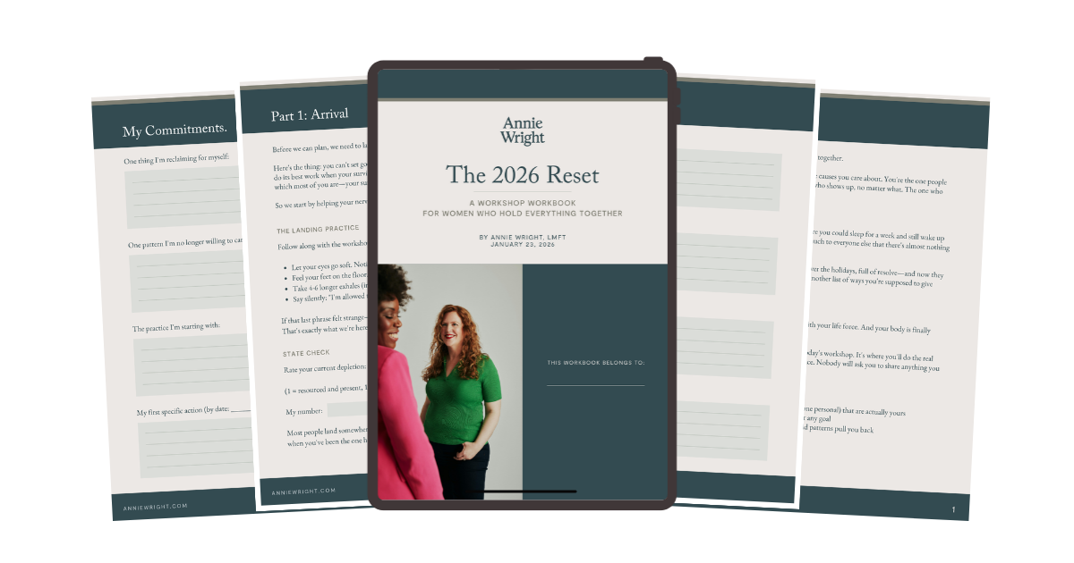 Why Your Goals Feel Like Punishment - by Annie Wright, LMFT