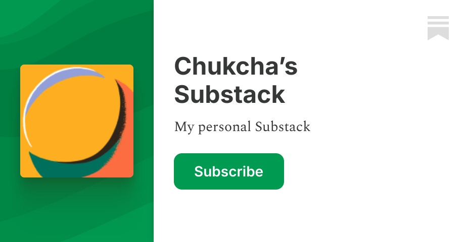 Chukcha’s Substack | Substack