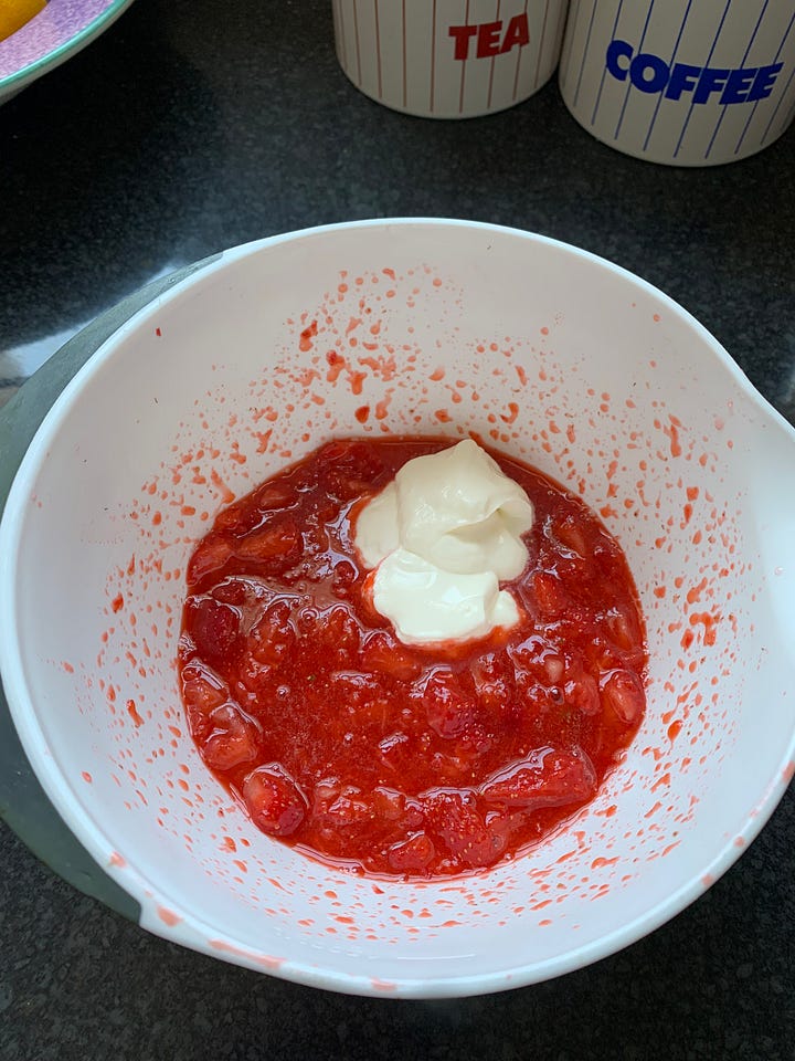 Makaron z Truskawkami (Polish Strawberry Pasta)