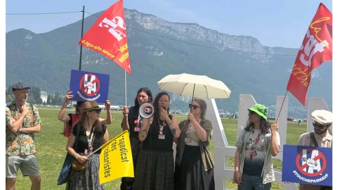 AI protests from around the world - by Rachel Shu