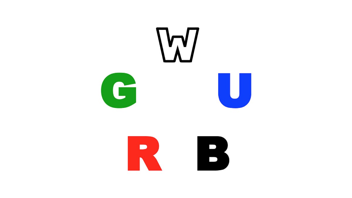 magic the gathering color differences