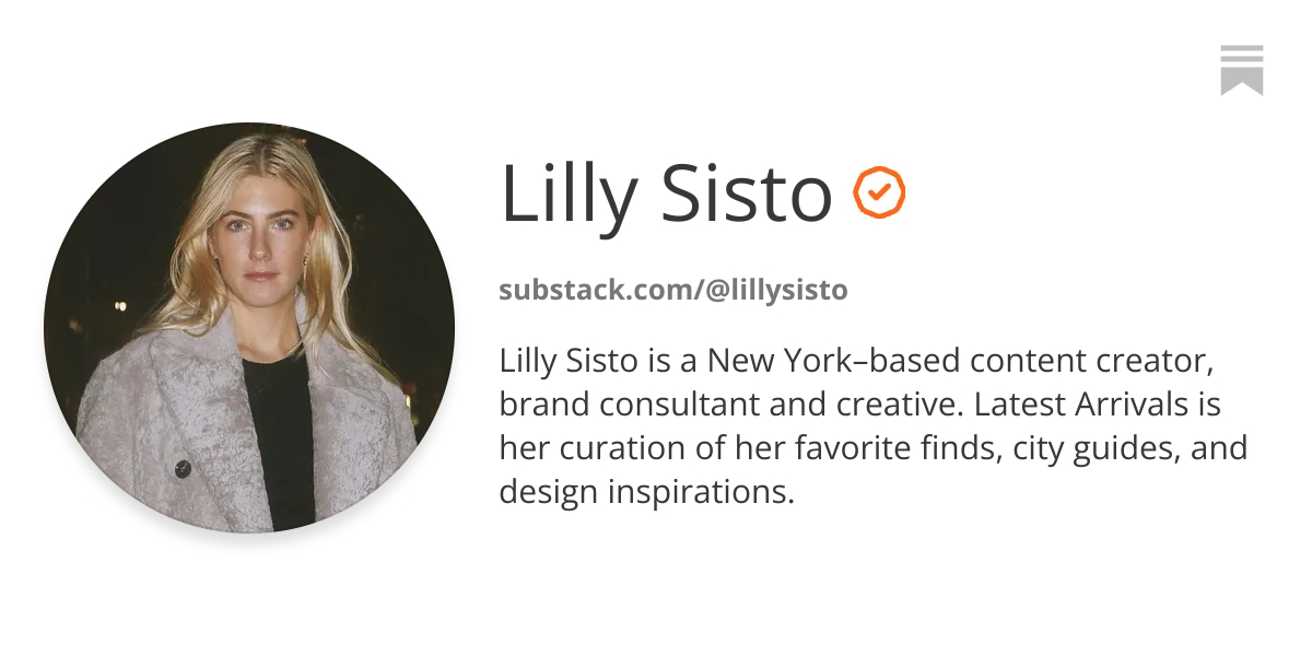 Lilly Sisto | Substack