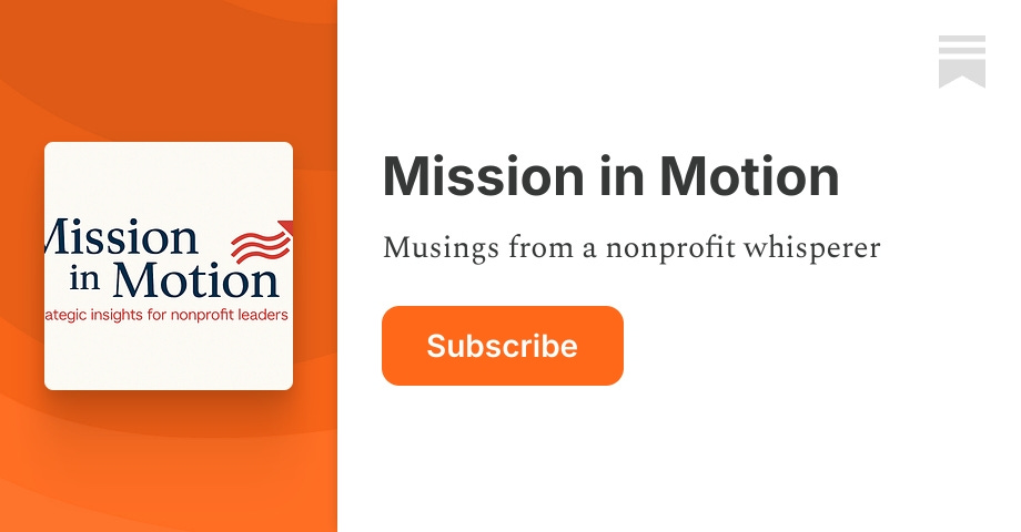 Mission in Motion | Sheryl Foster, PhD | Substack