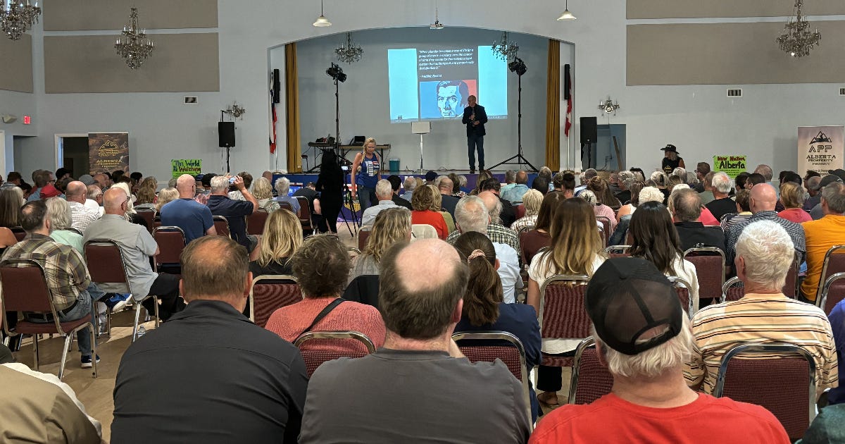 Exclusive: Sovereignty supporters pack Alberta Prosperity Project event ...