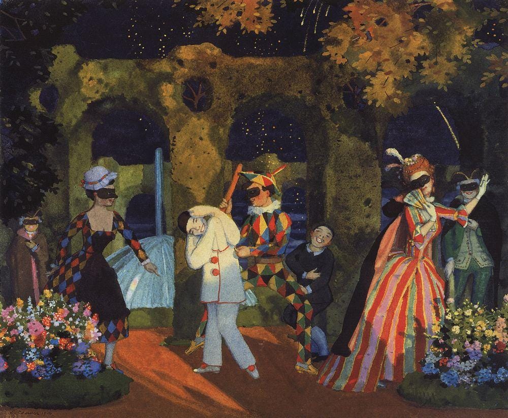 The zanni costumes of commedia dell'arte - by Sal West