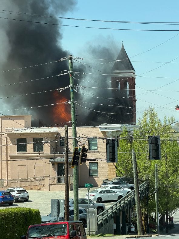 Floyd's historic courthouse gutted by fire Monday; everyone's safe. 12 ...