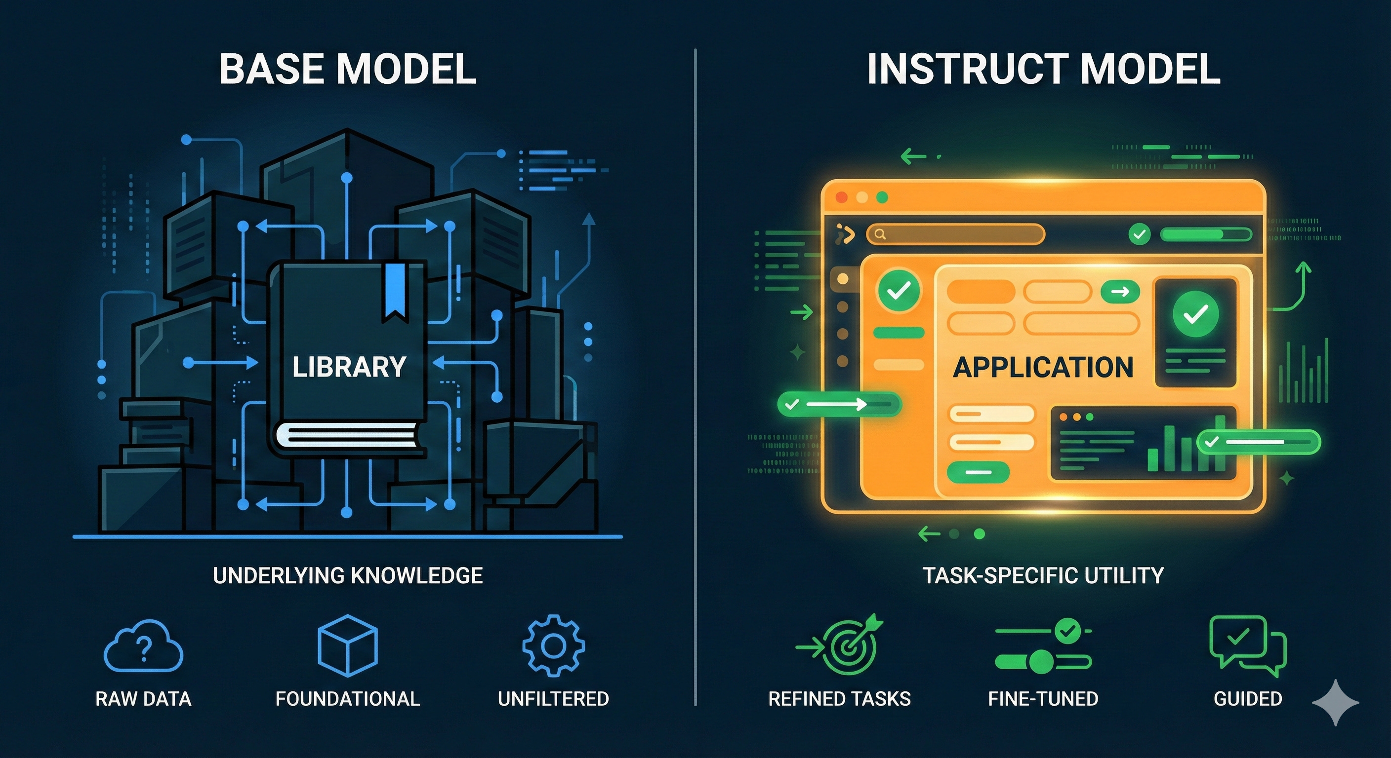 Base Models vs. Instruct Models - Alex Ewerlöf Notes