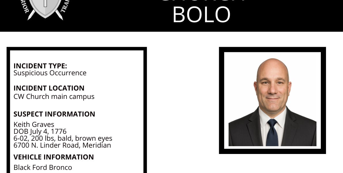 Church Security BOLO Guide – Includes Free Downloadable Template