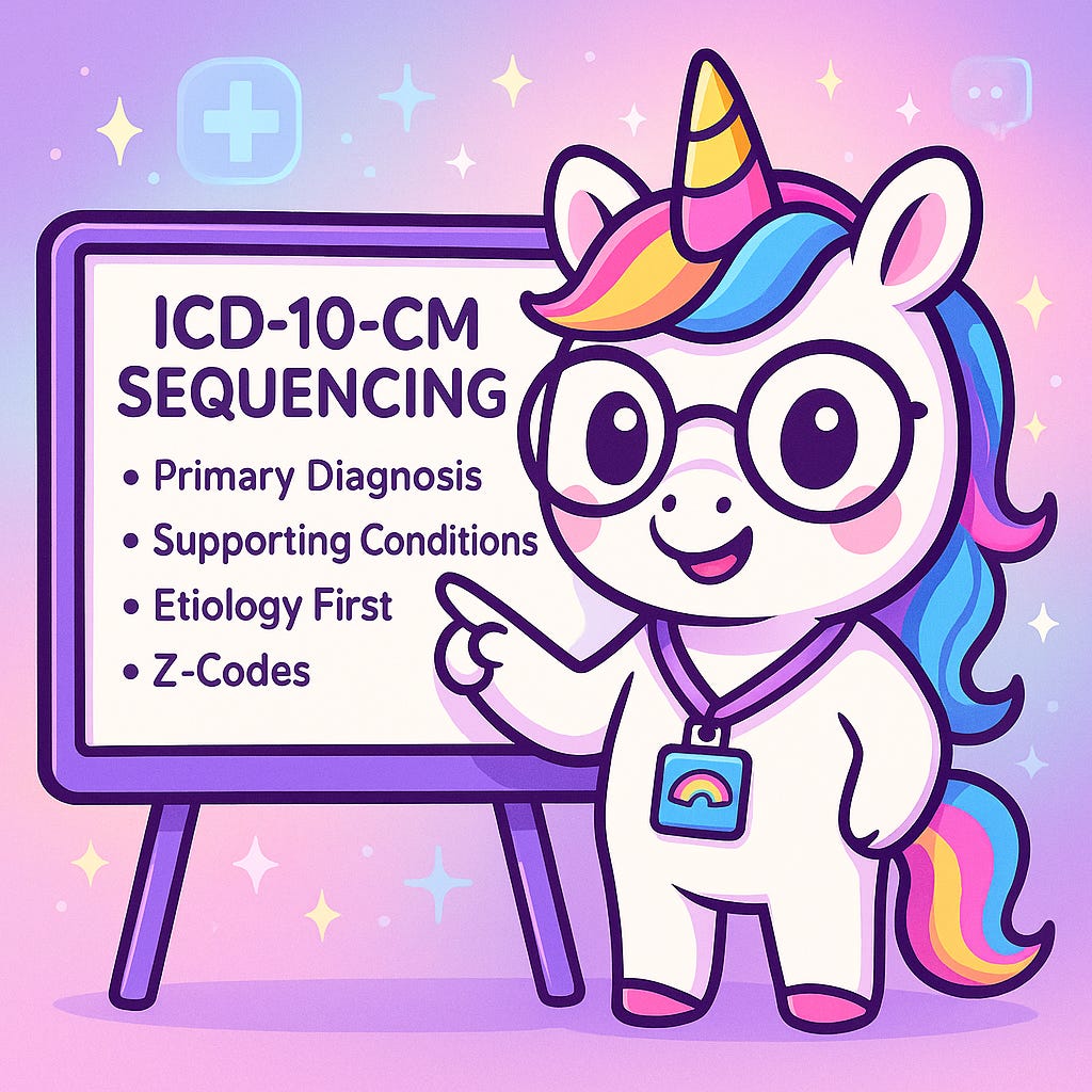 🦄 Little Uni's Guide to ICD-10-CM Sequencing Magic
