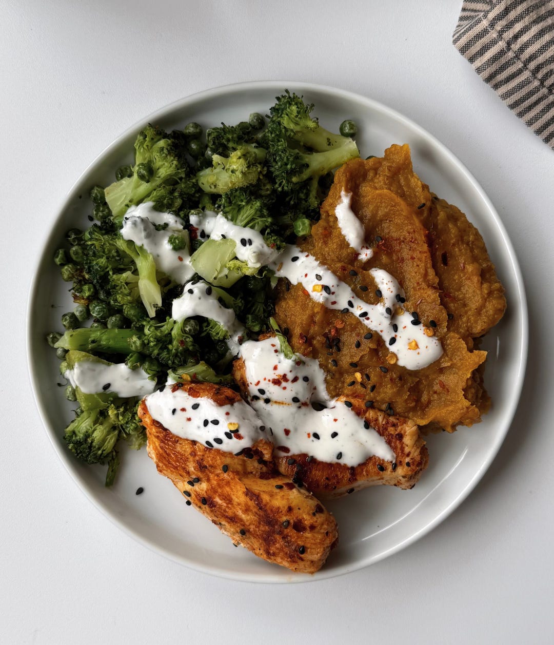 Balanced Sweet Potato Chicken Plate Recipe | Easy Healthy Dinner Idea