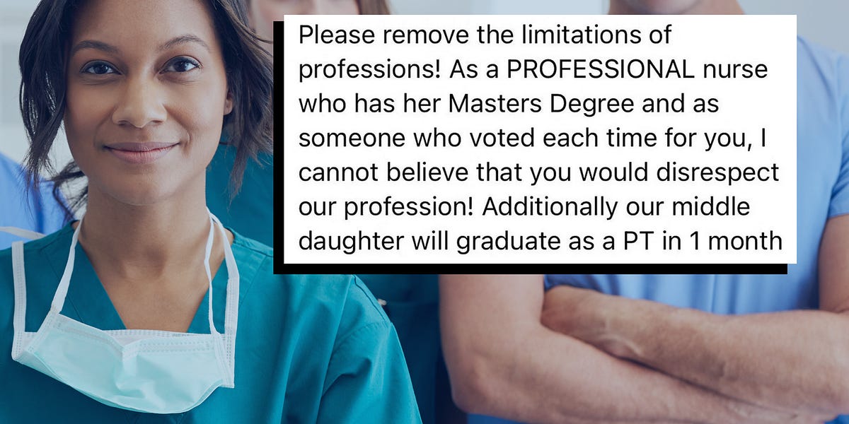 Nurse who voted for Trump goes on a viral rant after reclassification