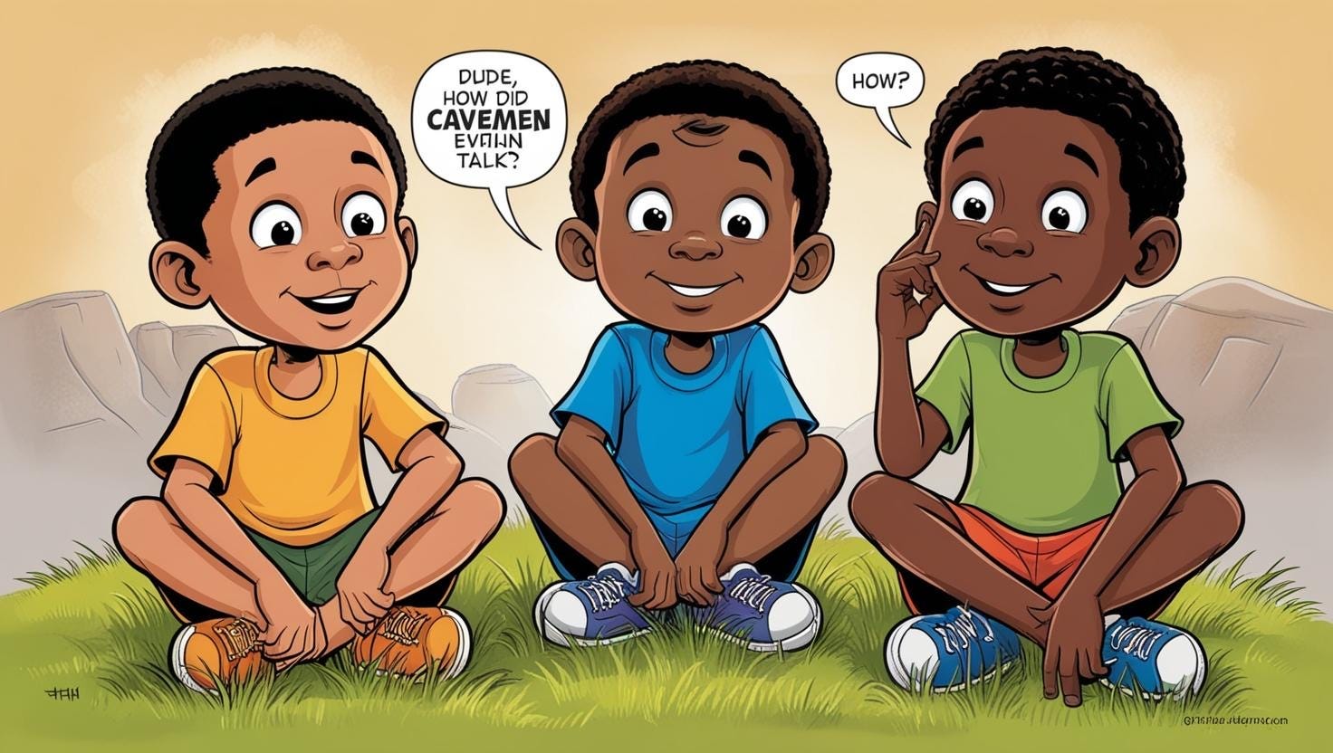 Dude, How Did Cavemen Even Talk? 🗣️ ️🗿 - by Shayla Brown
