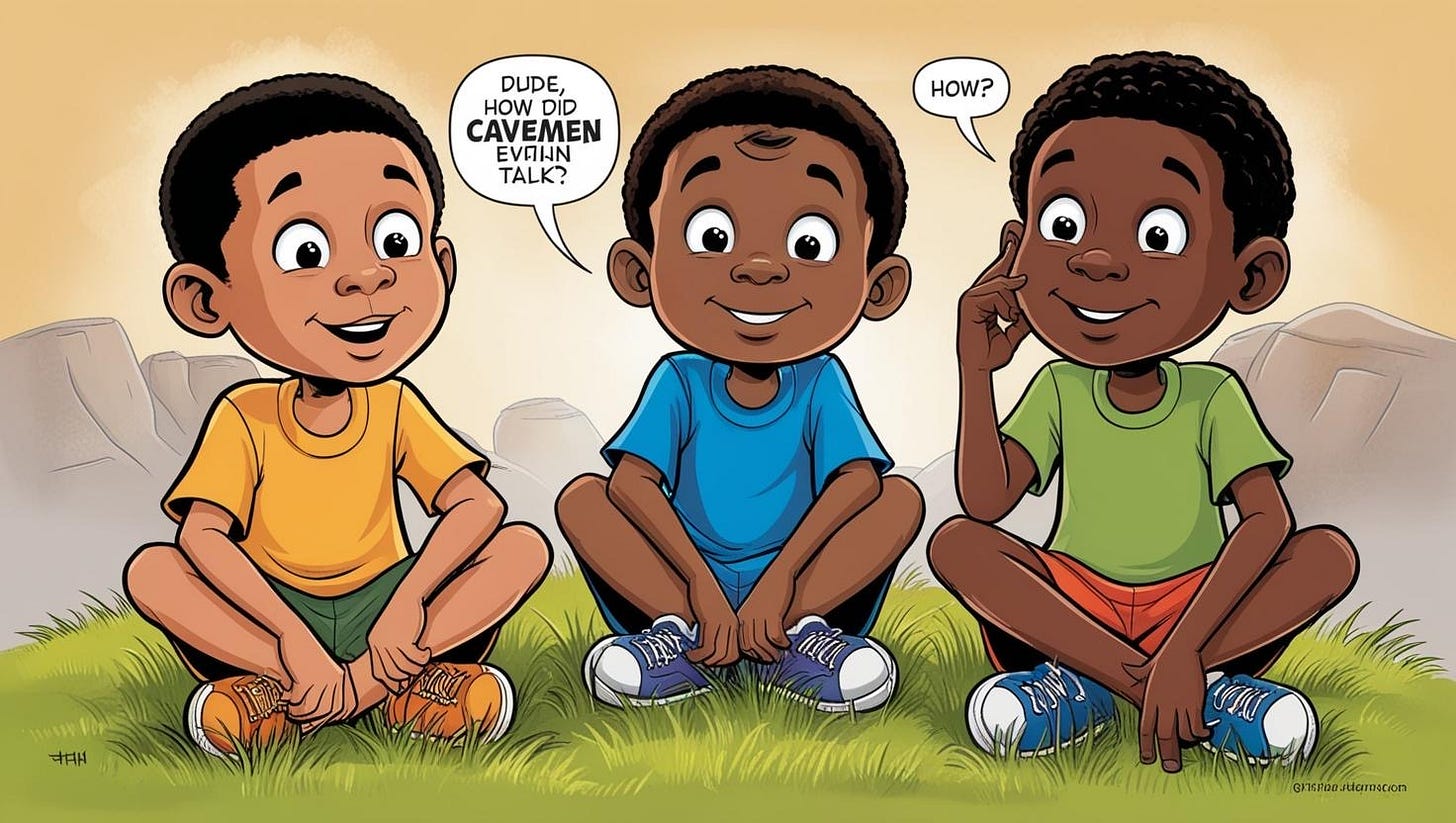 Dude, How Did Cavemen Even Talk? 🗣️ ️🗿 - by Shayla Brown