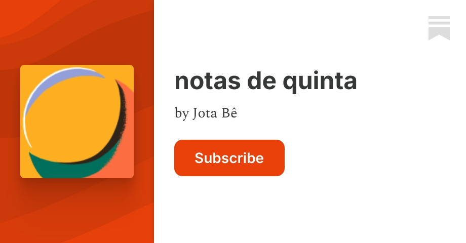 notas de quinta | Jota Bê | Substack