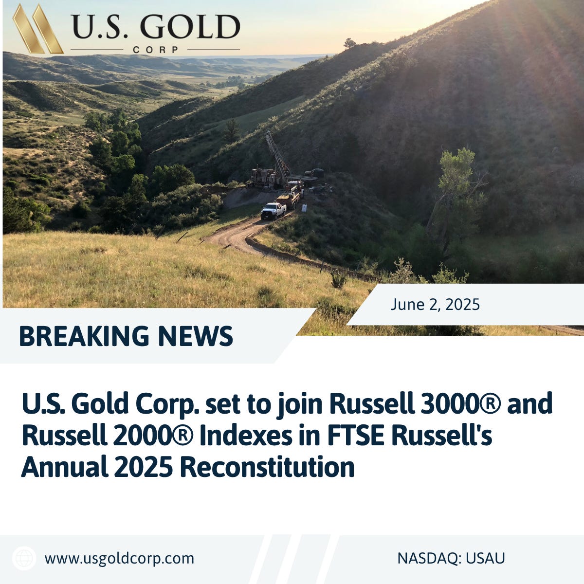 U.S. Gold Corp. set to join Russell 3000® and Russell 2000® Indexes in ...