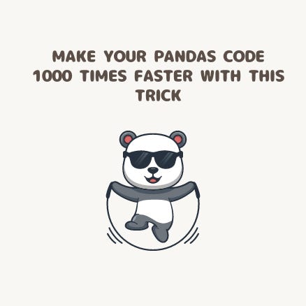 pandas vectorisation