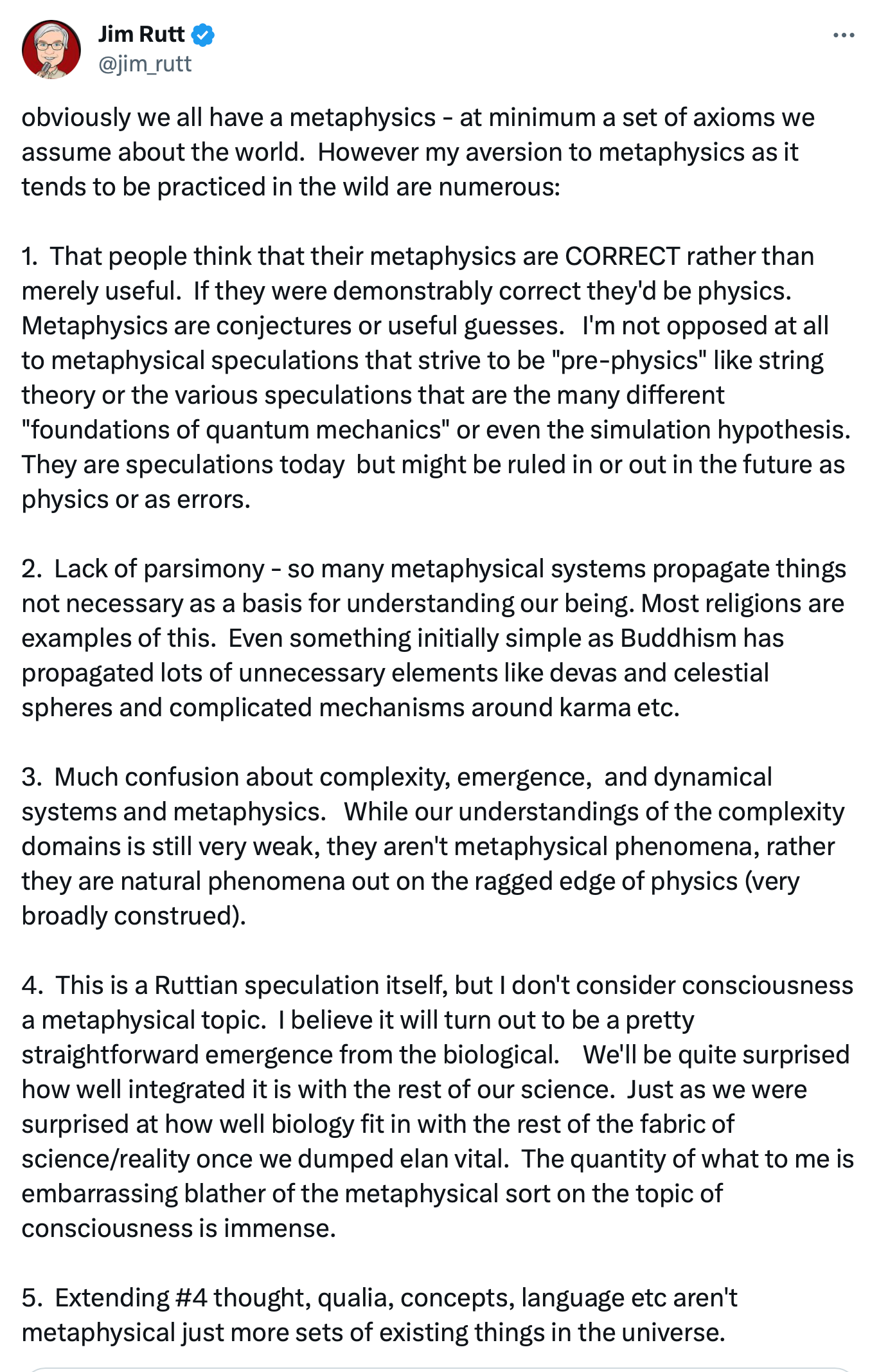 metaphysics philosophy example