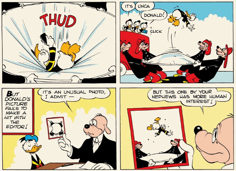 Donald Duck and the Media: Camera Crazy