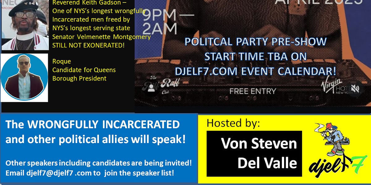 Free Post Partisan Political Party TONIGHT in Midtown Manhattan with ...