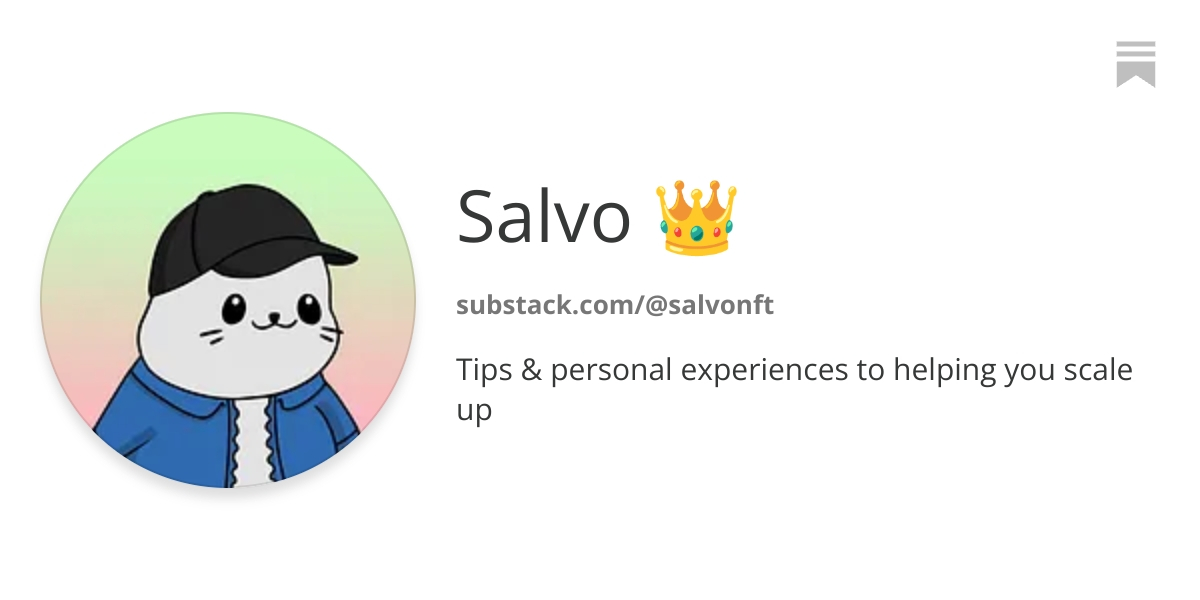 Salvo 👑 | Substack