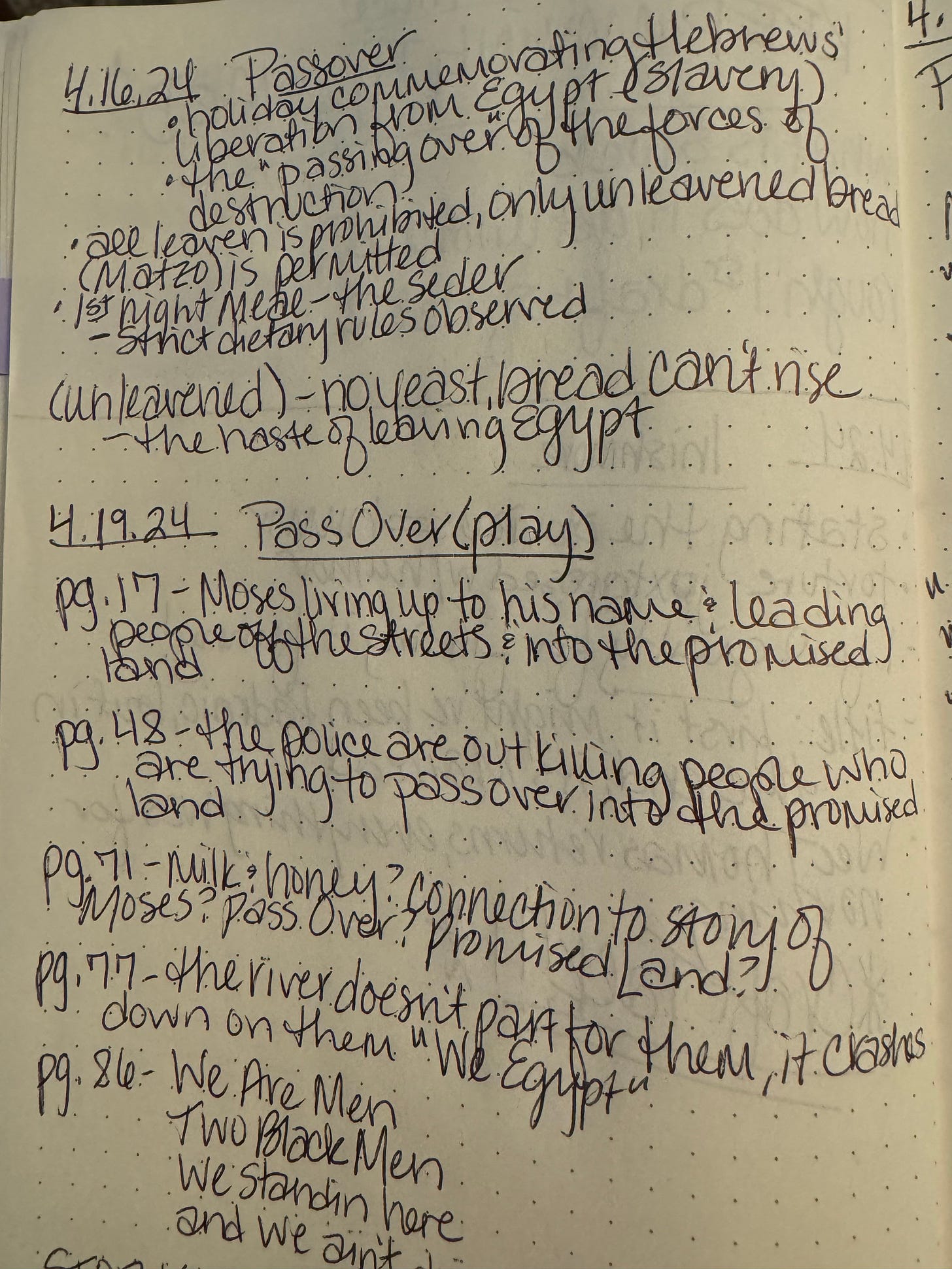 handwritten notes examples