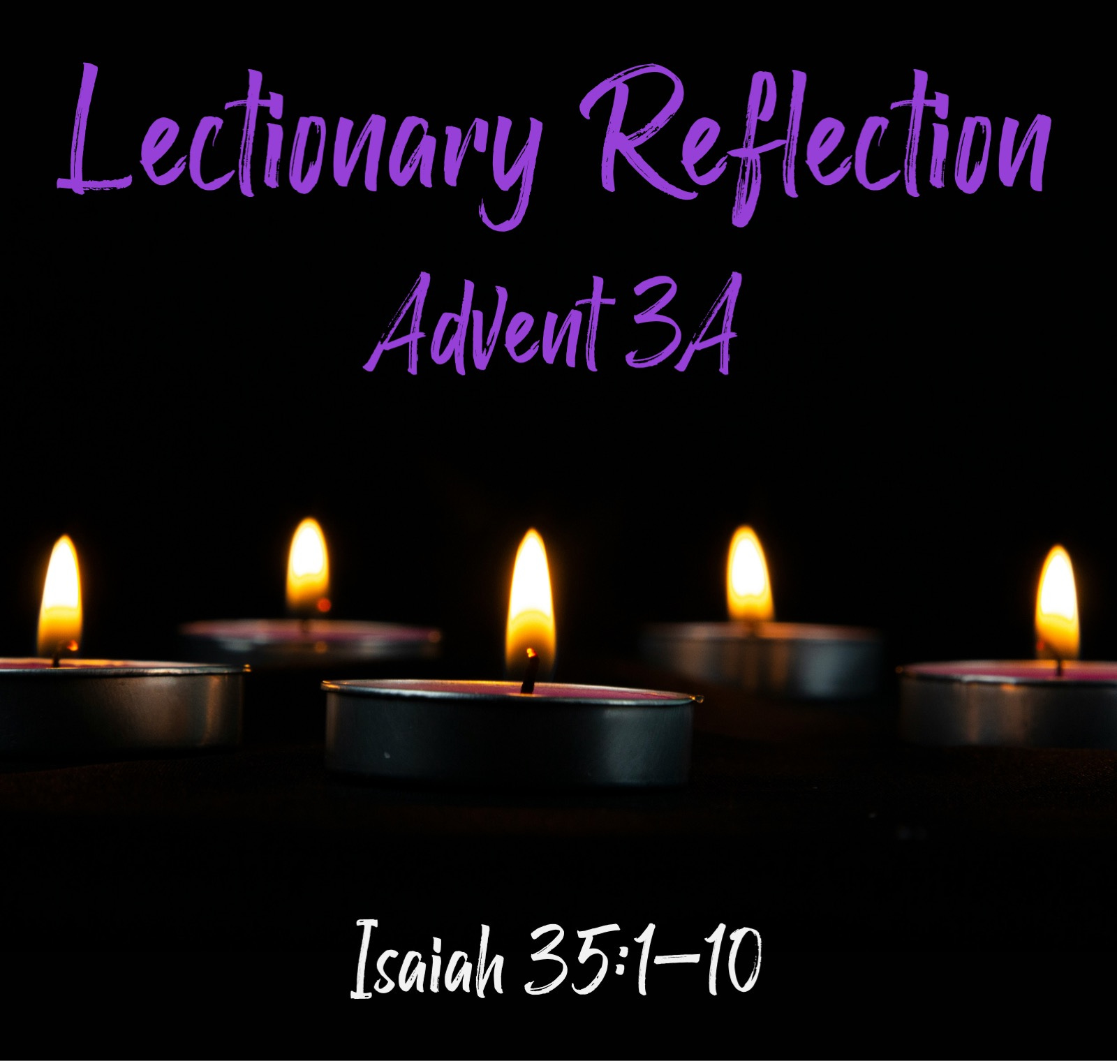Lectionary Reflection for Advent 3A on Isaiah 35:1-10