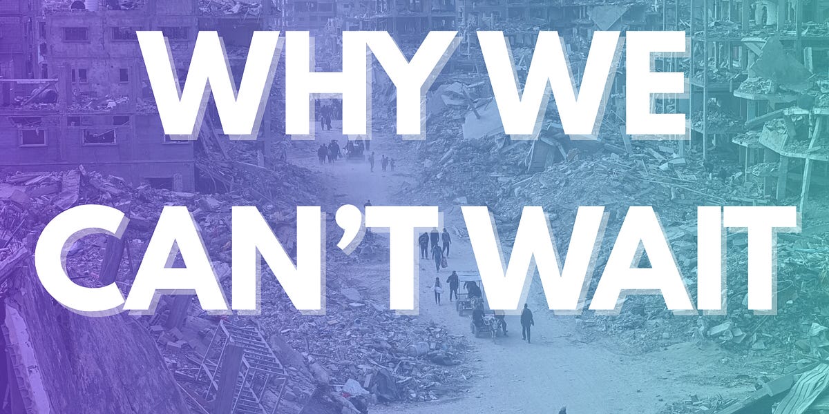 Why we can't wait - by Tom Spare - Spare a Thought