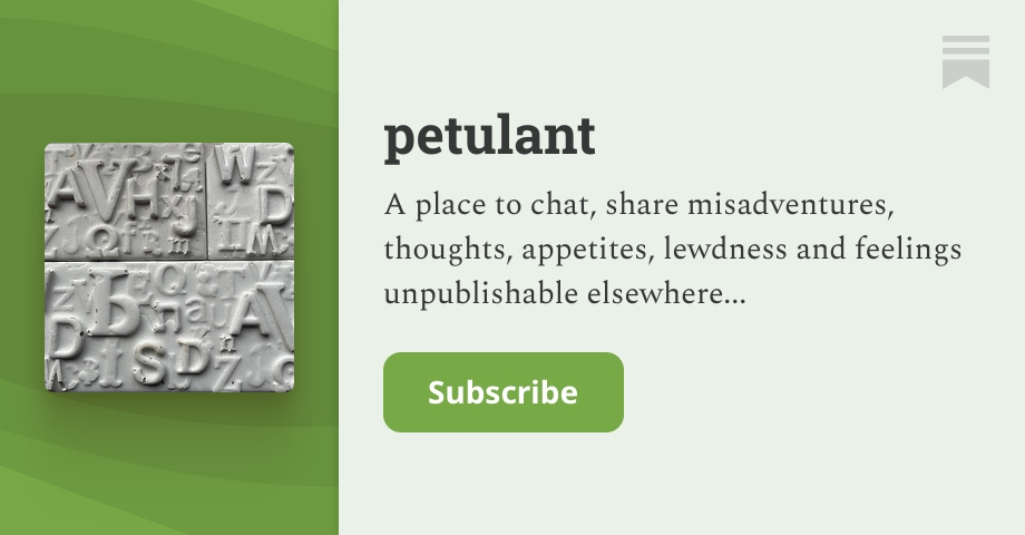 petulant | Petula Dvorak | Substack