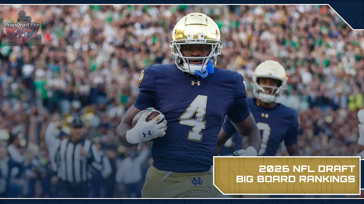 2026 NFL Draft Combine Week Top 150 Big Board Rankings