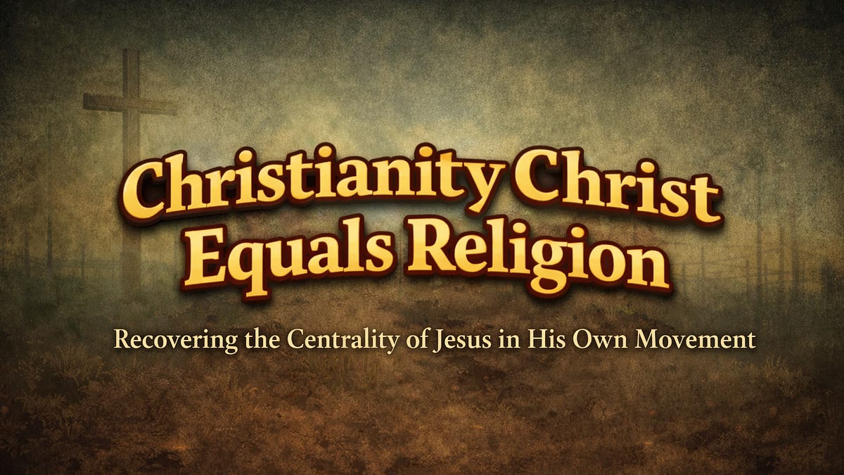 Christianity Minus Christ Equals Religion (Alan Hirsch)