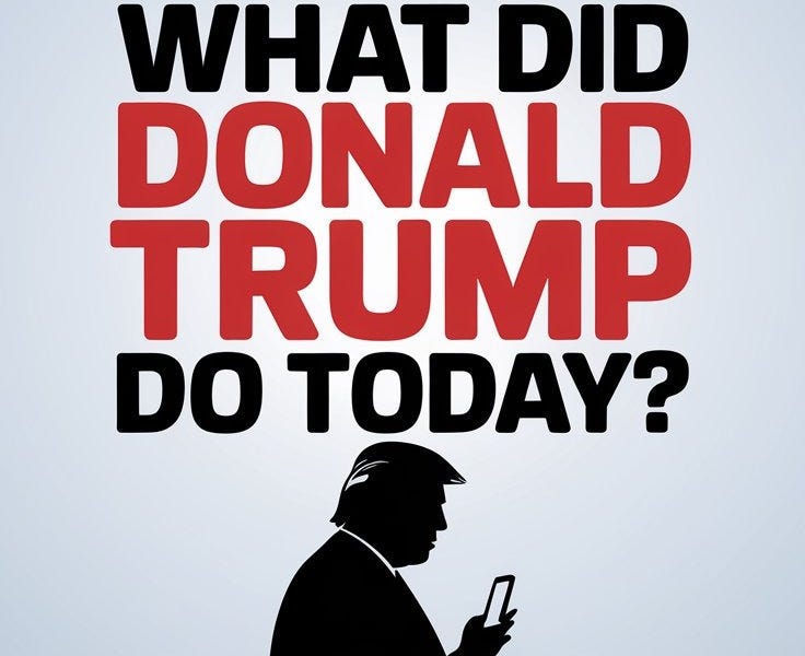 What Did Donald Trump Do Today?