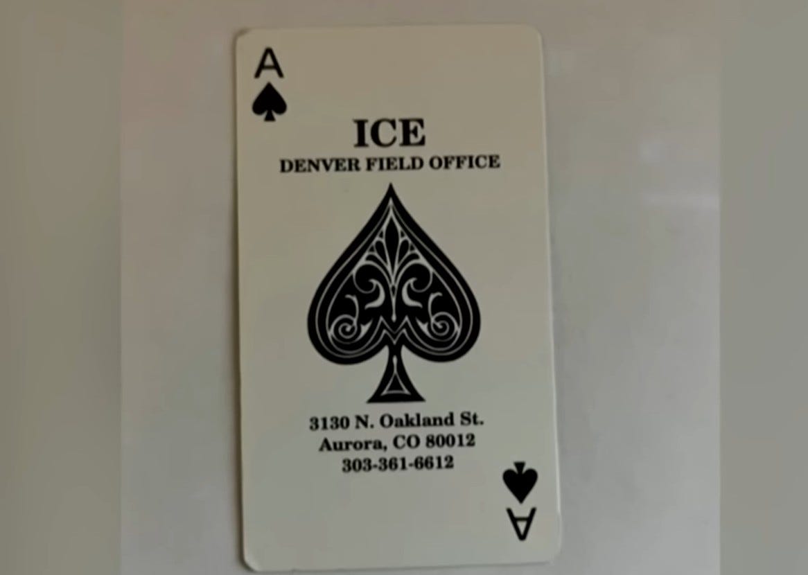 ICE Leaving Ace Of Spades Death Cards Just Like In Vietnam, Which ...