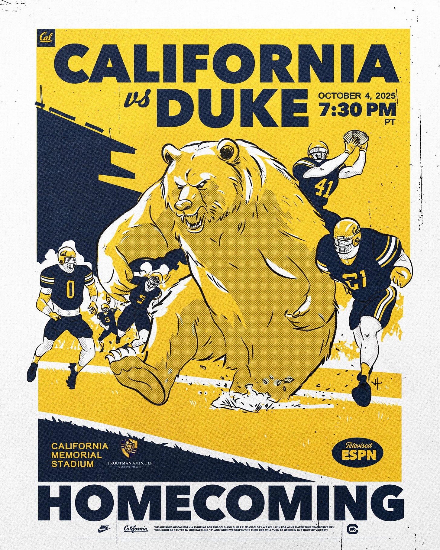 Cal vs. Duke Blue Devils Football 2025: Live Fan Chat