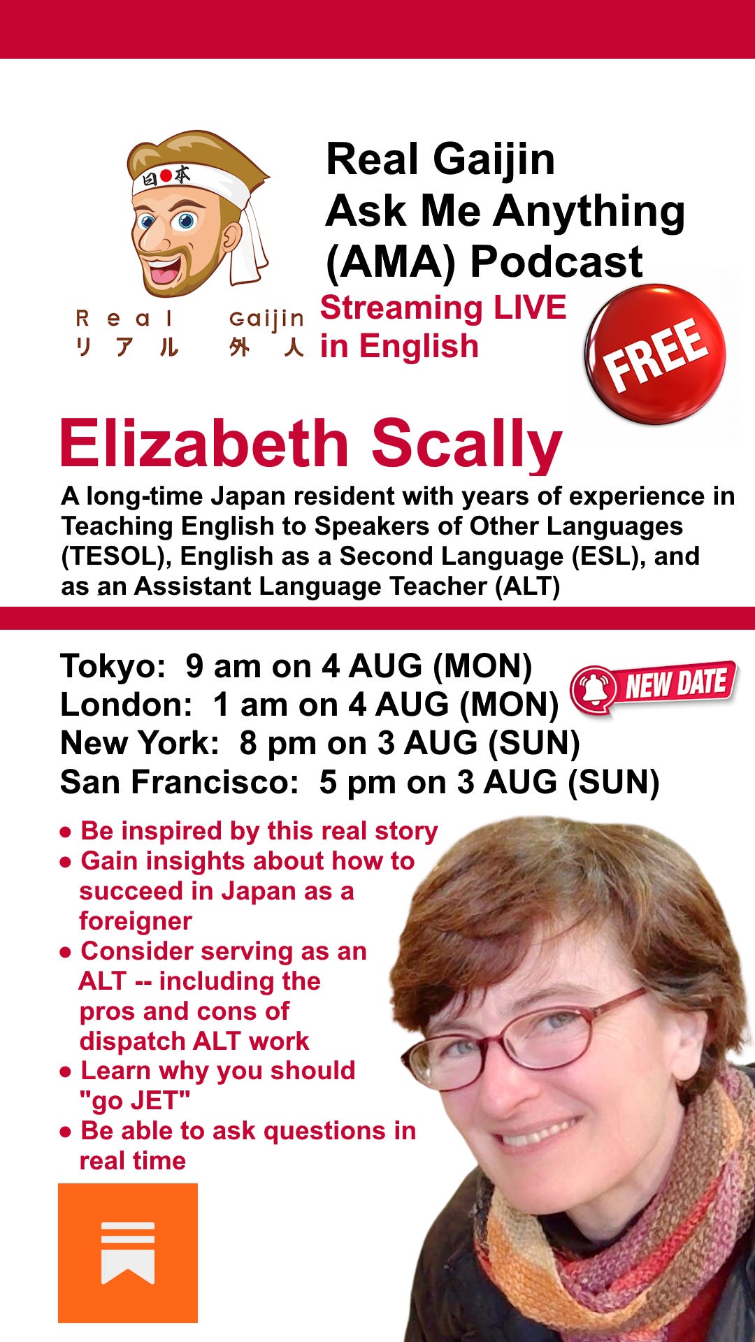 [New Date] Live Video with Elizabeth Scally, an Experienced Educator ...